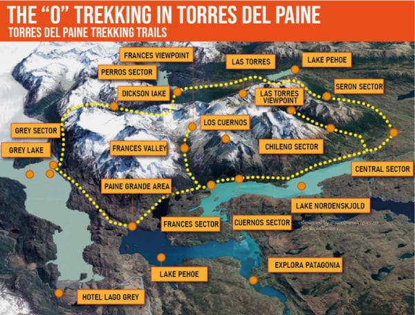 O Circuit in Torres del Paine National Park